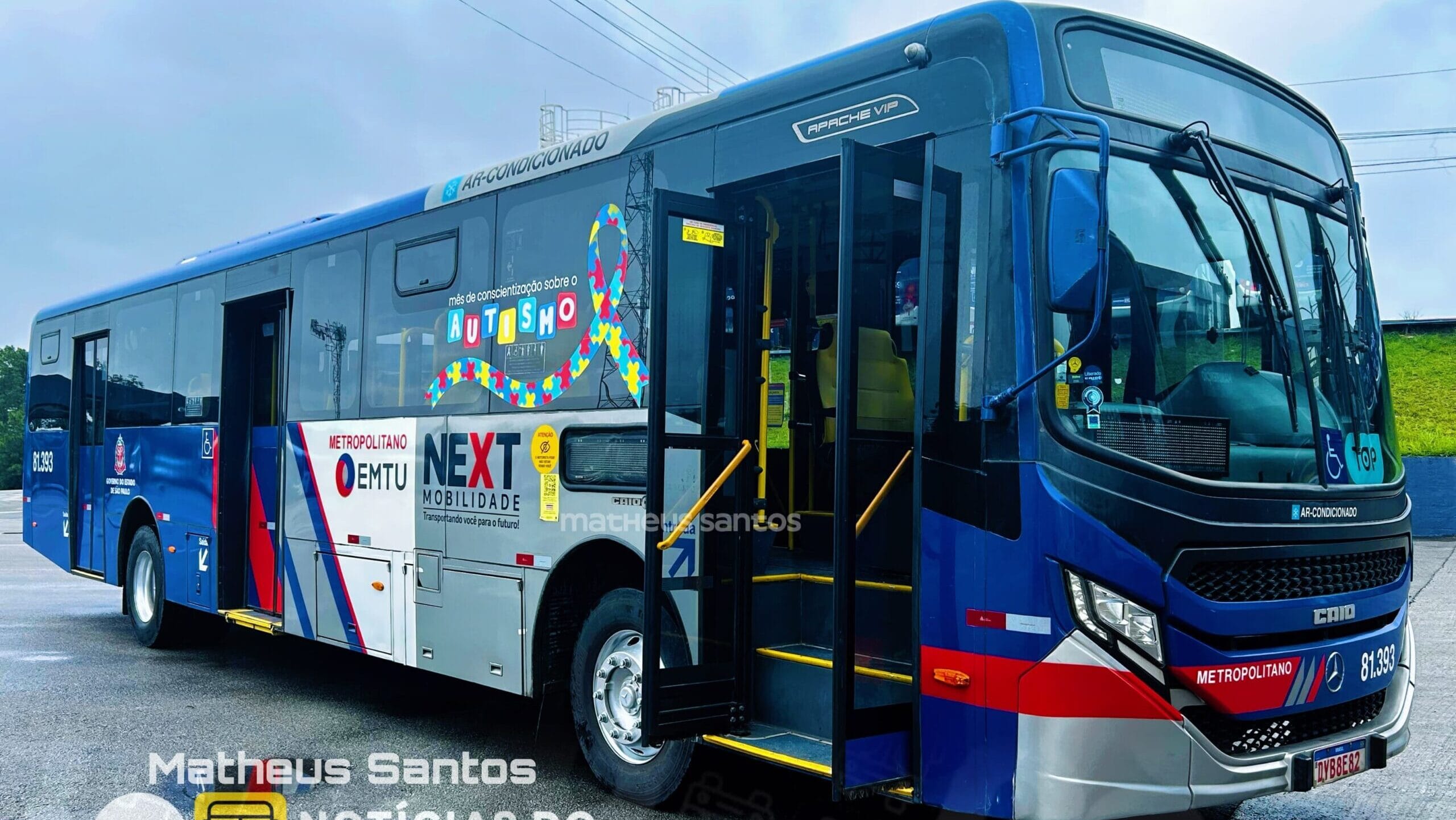 NEXT Mobilidade adesiva 10 ônibus em apoio ao mês de conscientização do ...